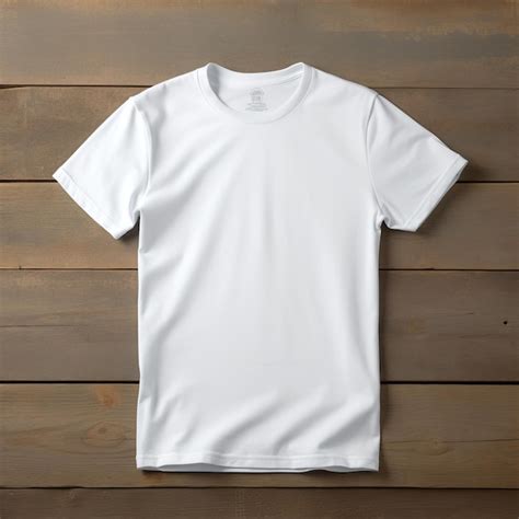 Premium Ai Image Illustration Of White Plain Tee Mockup