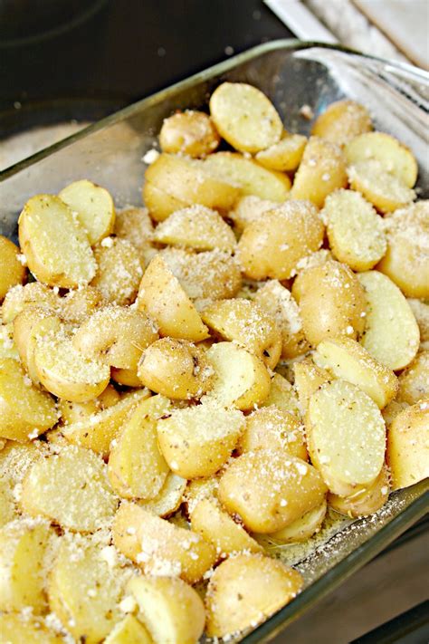 Greek Style Roasted Lemon Butter Potatoes Sweet Peas Kitchen