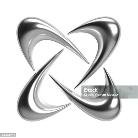 Y2k 스타일의 매끄럽고 반짝이는 은색 표면이 있는 3d 크롬 추상 모양 0명에 대한 스톡 벡터 아트 및 기타 이미지 0명 1990 1999 년 2000 2009 년