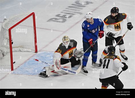 Peking China Th Feb Ice Hockey Olympics Preliminary Round Group A USA Germany