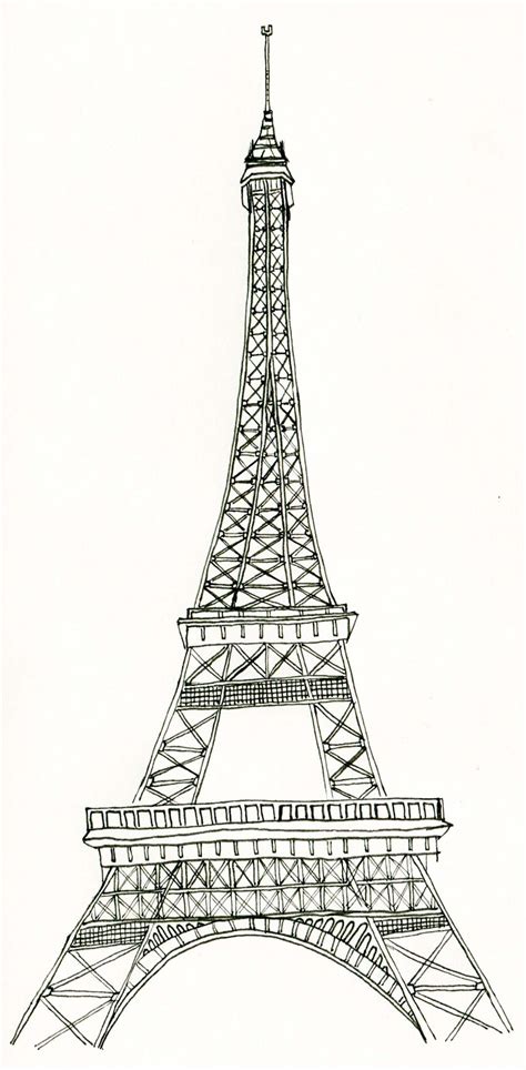 Eiffel Tower Printable Template