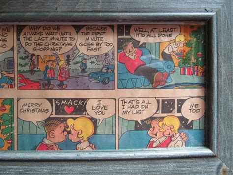 Vintage Framed Hi And Lois Christmas Comic Strip Rare And Unique Etsy