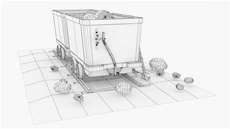 Mining Cart D Model Turbosquid
