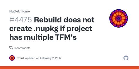 Rebuild Does Not Create Nupkg If Project Has Multiple Tfms · Issue