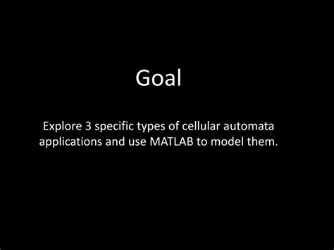 Ppt Cellular Automata Exploring Applications Powerpoint Presentation
