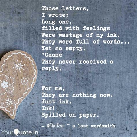 Those Letters I Wrote L Quotes And Writings By Niharika Karan