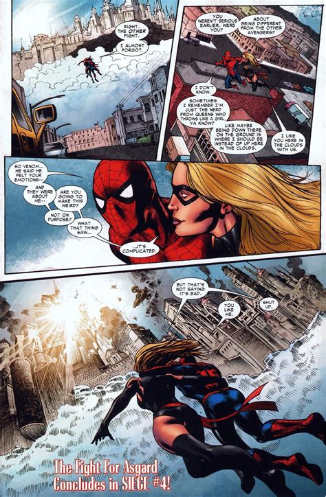 That Time Carol Danvers Used To Like Spider Man Siege Spider Man 1 Avengers Comics Marvel
