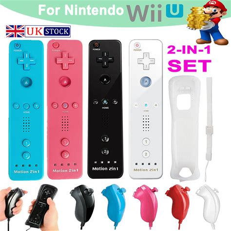 NEW Motion Plus Remote Controller + Nunchuck for Nintendo Wii / Wii U ...