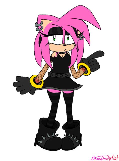Gothic Amy Rose By Braetheartist On Deviantart