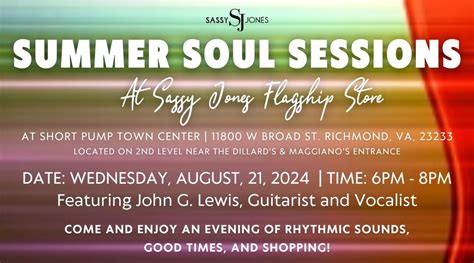 Summer Soul Session The Sassy Jones Flagship Store Sassy Jones
