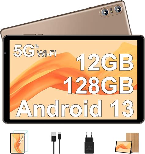 SEBBE Tablet Android 13 Tablet 10 Pollici 12GB RAM 128GB ROM TF 1TB