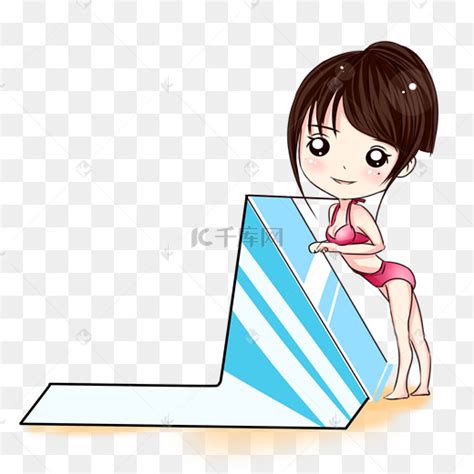 比基尼卡通女图片 比基尼卡通女图片素材免费下载 千库网