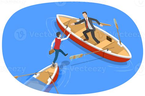 3d Isometric Flat Conceptual Illustration Of Business Help 46585594 Png