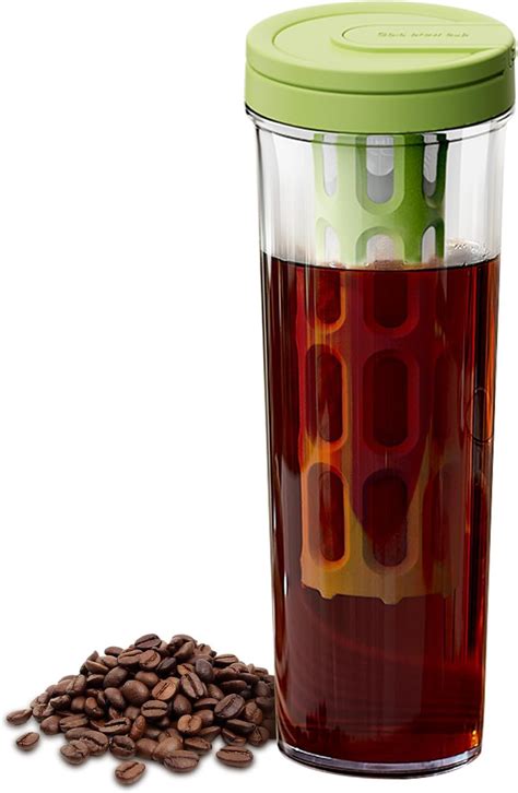 Portable Cold Brew Coffee Maker 1l Cold Brew Water Bottle With Fruit Infuser For