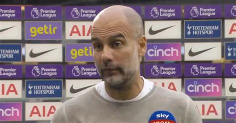 Pep Guardiola Takes Aim At Man City Stars After Tottenham Seal Opening