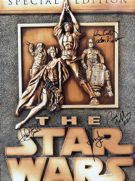 Lot Detail Star Wars Impressive Cast Signed Trilogy Poster W Ford