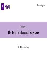 Understanding The Four Fundamental Subspaces in Linear Algebra | Course ...