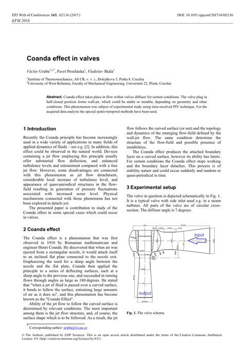 Download Pdf Coanda Effect In Valves