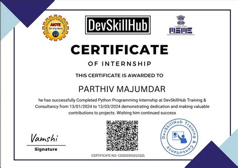 Parthiv Majumdar On Linkedin Pythondevelopment Internshipexperience