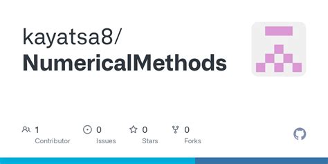 GitHub Kayatsa8 NumericalMethods