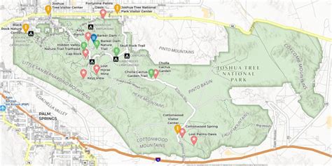 Joshua Tree National Park Map GIS Geography