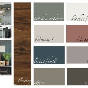 Boho Farmhouse SHERWIN WILLIAMS Interior Paint Color Palette Etsy