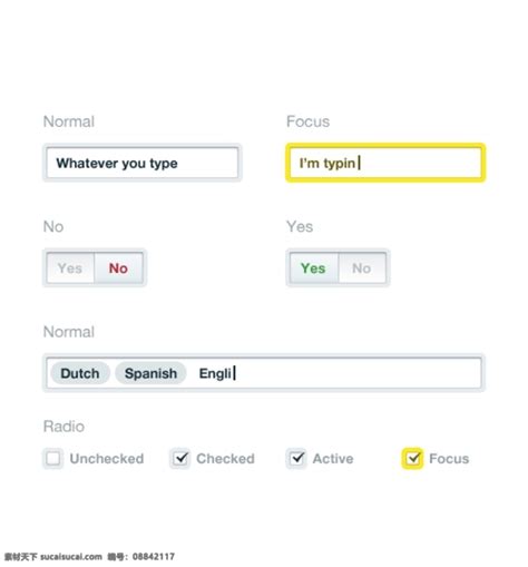 网页文本框开关按钮勾选框素材图片下载 素材编号08842117 素材天下图库