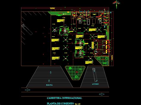 Posto de gasolina em AutoCAD Baixar CAD Grátis 663 7 KB Bibliocad