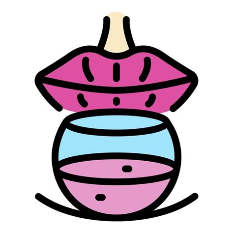Premium Vector Lips And Glass Icon Outline Lips And Glass Vector Icon