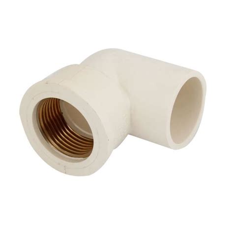 Sourcing map 2 5 cm PT Laiton Filetage femelle Revêtement Tuyau Elbow