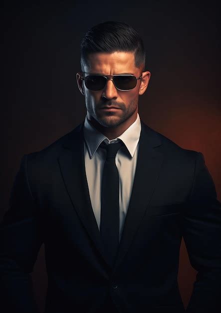 Premium Ai Image Man Suit Sunglasses Poses Urban Romance Book Cover