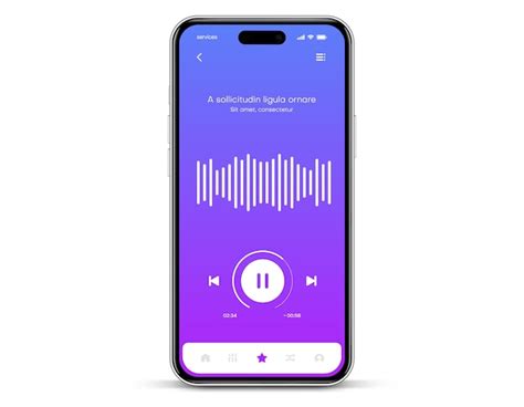 Premium Vector Mobile Application Interface Music Player Sound App Ui