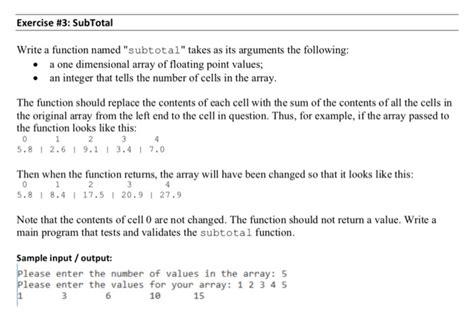 Solved Exercise 3 Subtotal Write A Function Named