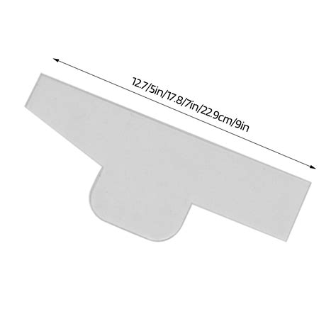 Nibolog Acrylic Template Ruler Diy Wallet Handcraft Ruler Clear Easy To