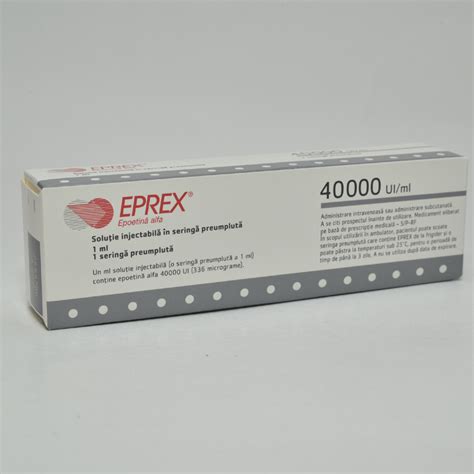 Eprex R 40000ui Ml 1 Seringa Preumplute 1ml Sol Injectabila