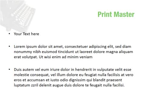 Typewriter Powerpoint Templates Typewriter Powerpoint Backgrounds