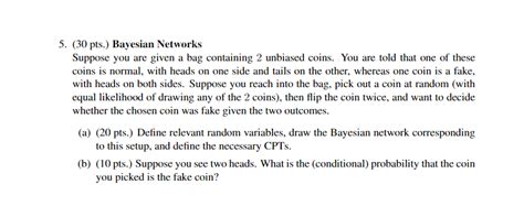 Solved Pts Bayesian Networks Suppose You Are Given Chegg