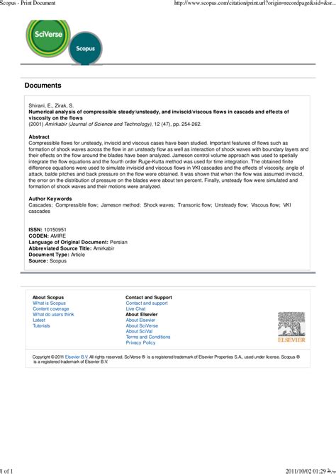Pdf Numerical Analysis Of Compressible Steadyunsteady And Inviscid