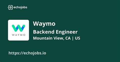 Waymo Is Hiring Backend Engineer Ml Productivity Usd 153k 191k