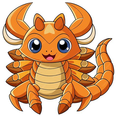 Bark Scorpion Runs Vector Kawaii Premium Ai Generated Vector