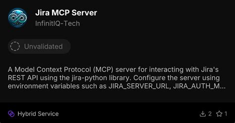 Jira Mcp Server Mcp Servers · Lobehub