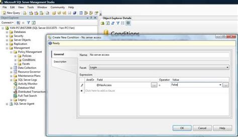 Policy Based Management In SQL Server Part I Database Journal