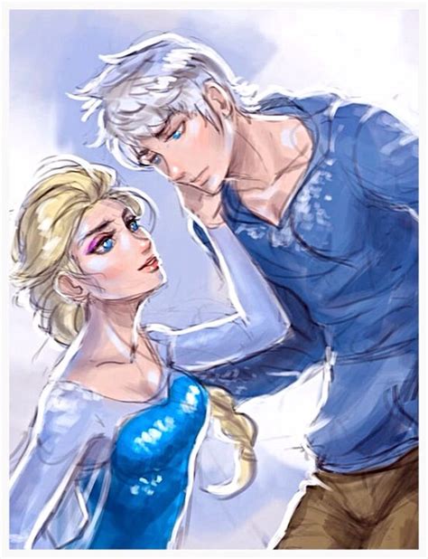 Just Kiss Already Jack Frost Jack Frost And Elsa Jelsa