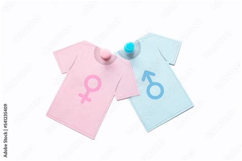 Hermaphrodite Concept Man Woman Feminine Masculine Couple Stock