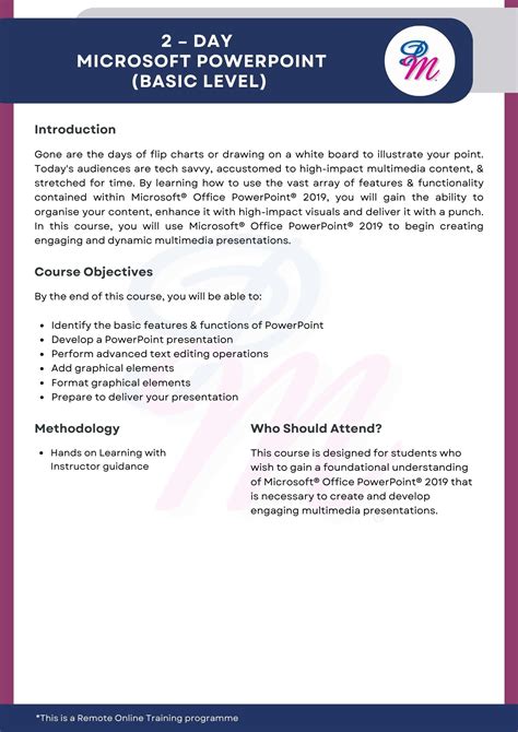 Outline Ms Powerpoint Basic Level 1 Pm Eschool