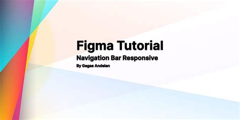 Figma Tutorial Navigation Bar Figma
