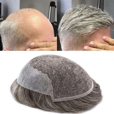 Lyrical Hair Toupee For Men Lace Front Mens Toupee Hair Piece Human