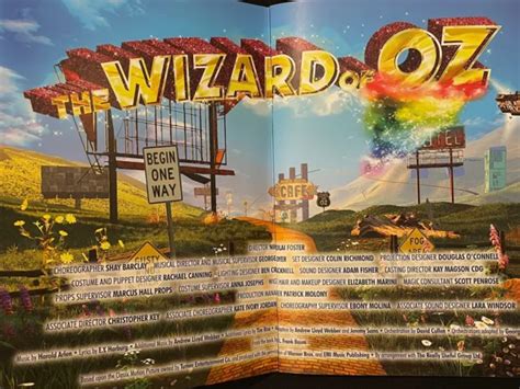 The Wizard Of Oz Leicester Curve Programme Andrew Lloyd Webber