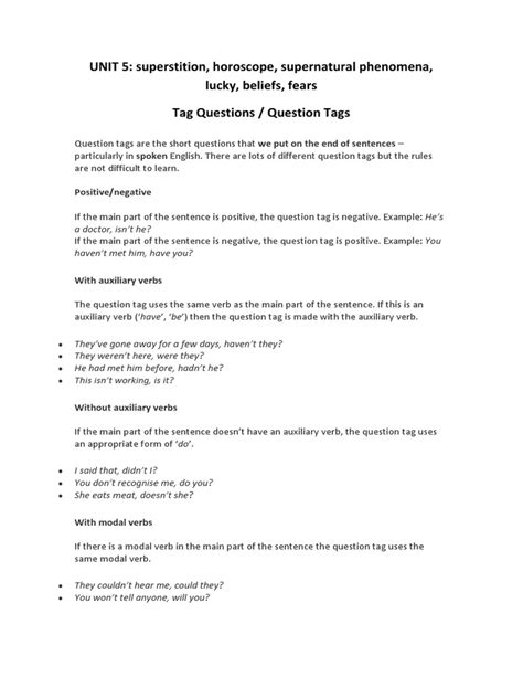 Myp 3 Unit 5 Pdf Grammatical Number Plural