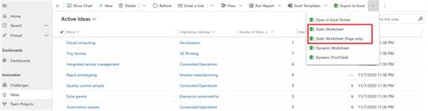 모델 기반 Power Apps에서 Excel 정적 워크시트로 내보내기 Power Apps Microsoft Learn
